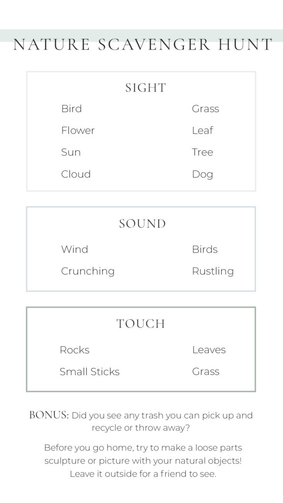 Art & Nature Scavenger Hunt Walk » Megan Leigh Acosta