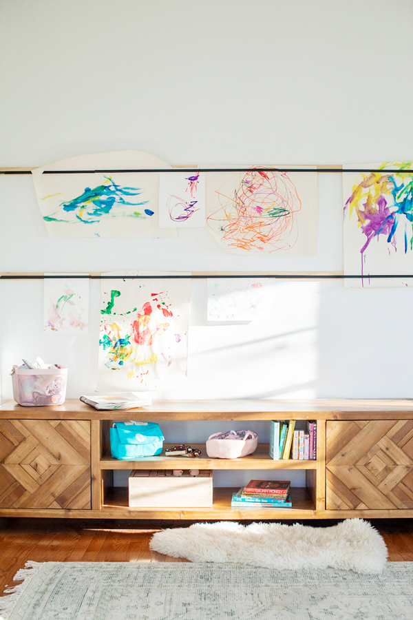 DIY Kids Art Display Wall » Megan Leigh Acosta
