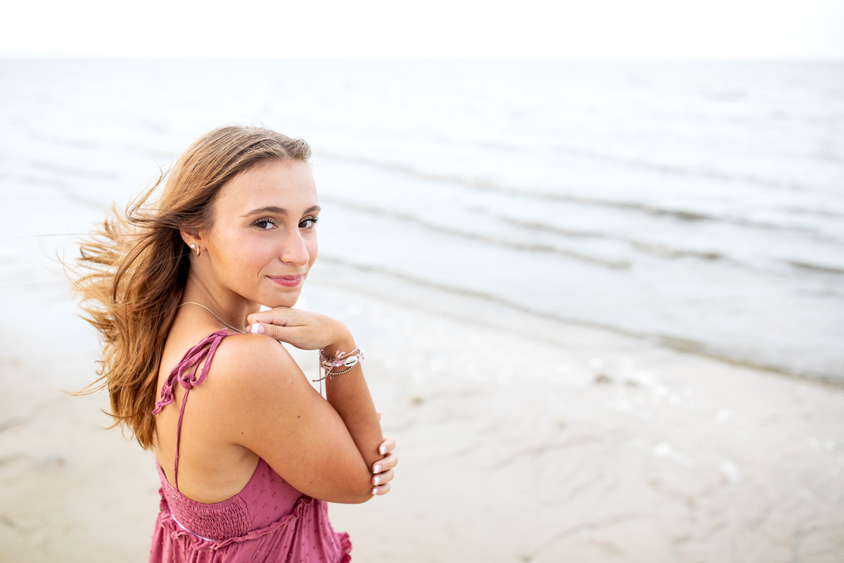 Delaware Beach Senior Session - Triplet Senior Photos