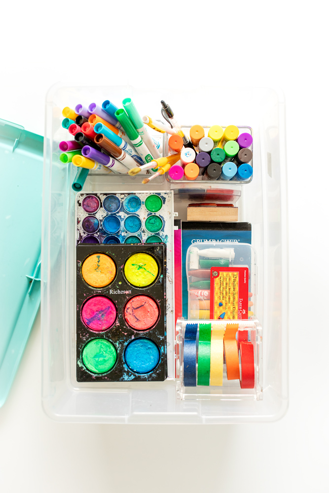 The kids art bin you need (that even survived camping!)